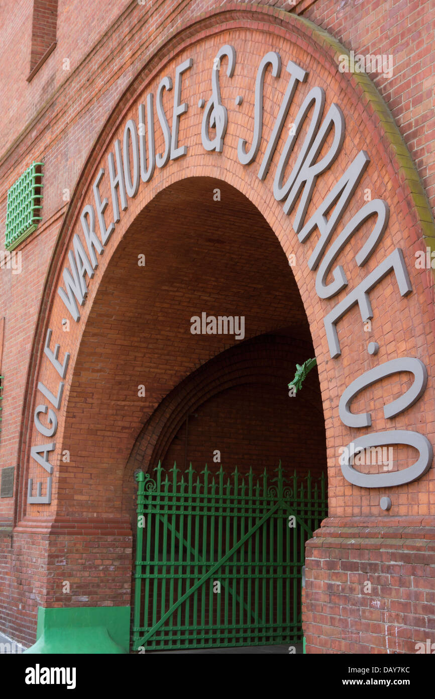 Eagle Warehouse & Storage Company building Stock Photo - Alamy