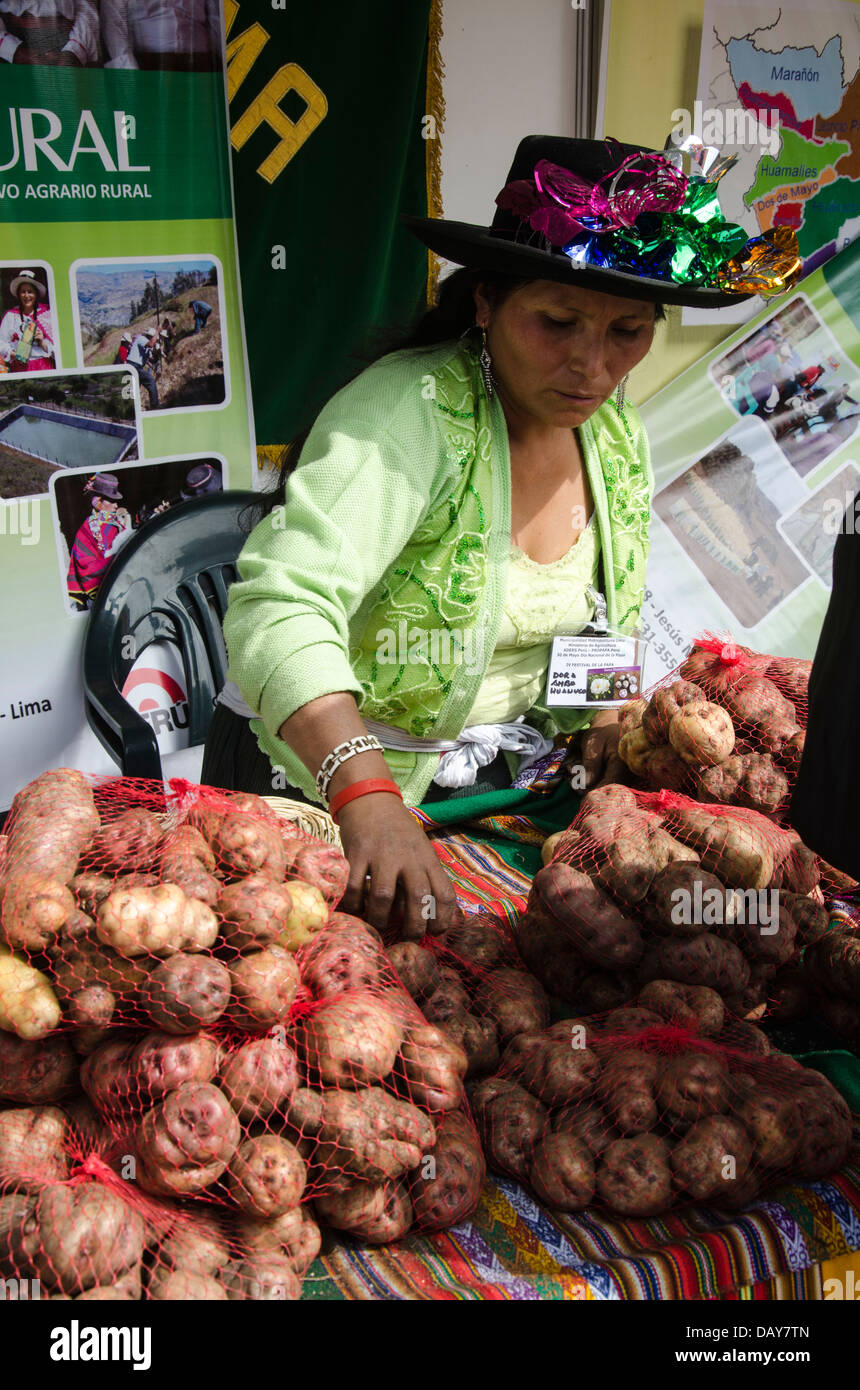 Farmers of native potatoes of the Peruvians Andes Stock Photo - Alamy