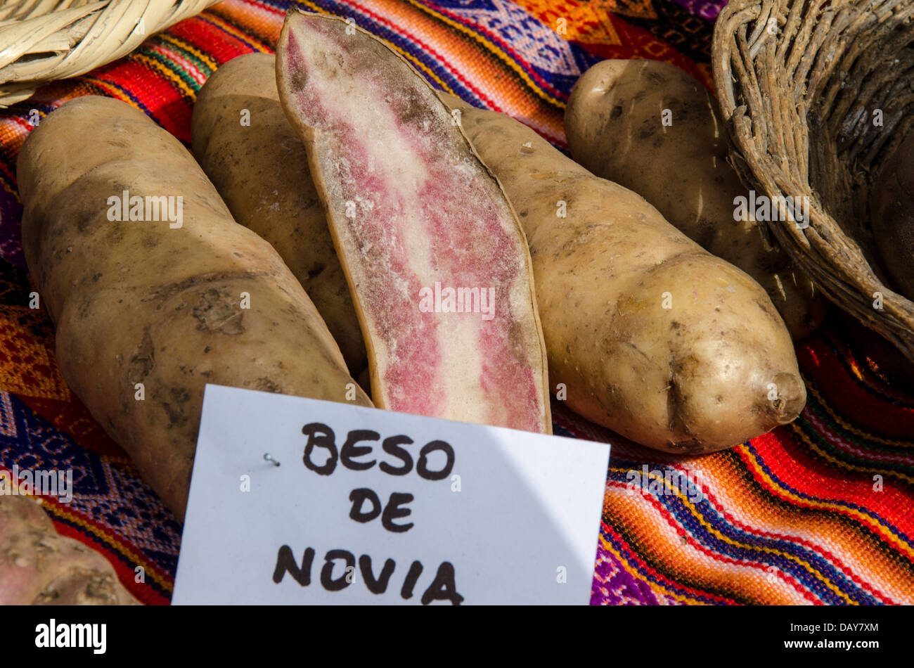 Native potatoes of the Peruvians Andes Stock Photo - Alamy