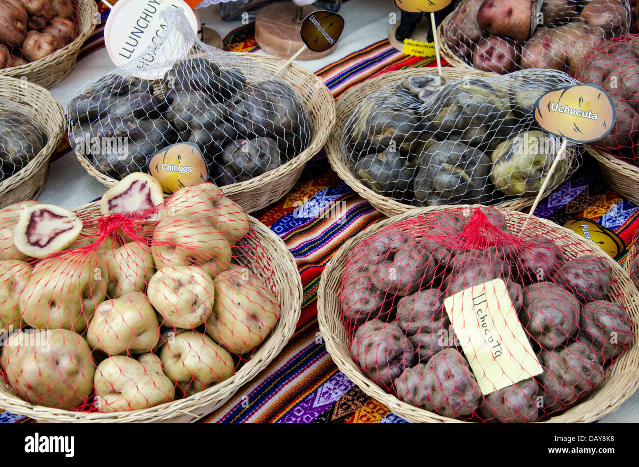 Peruvians potatoes hi-res stock photography and images - Alamy