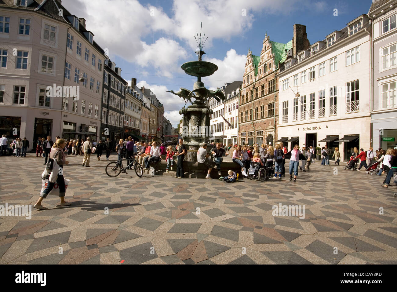 Amagertorv is a busy square on the Stroget, Copenhagen's popular ...