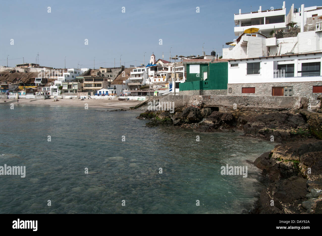 San Bartolo beach in province of Lima. Peru Stock Photo - Alamy
