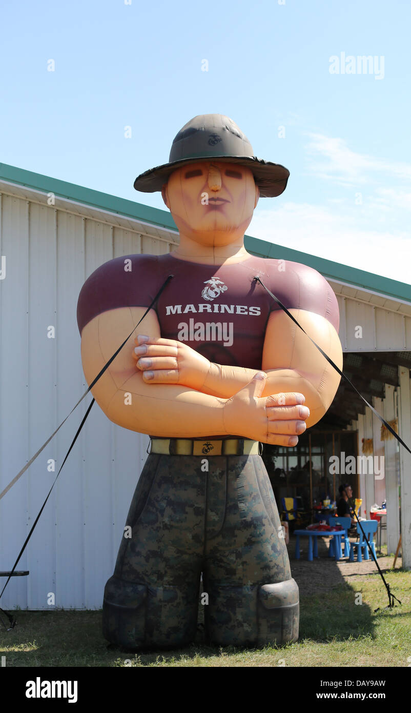 A large inflatable Marine figure Stock Photo - Alamy