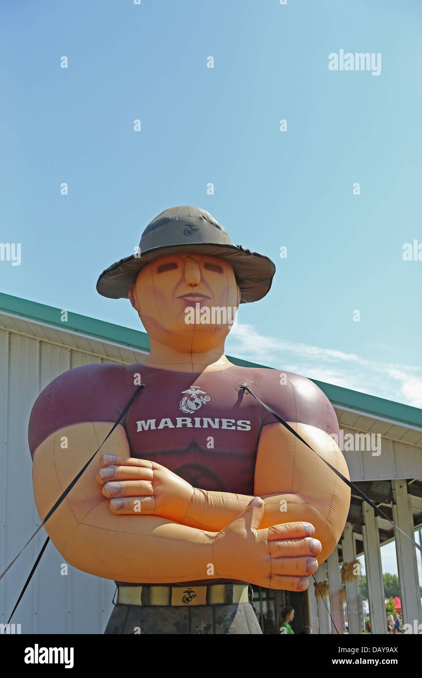 A large inflatable Marine figure Stock Photo - Alamy