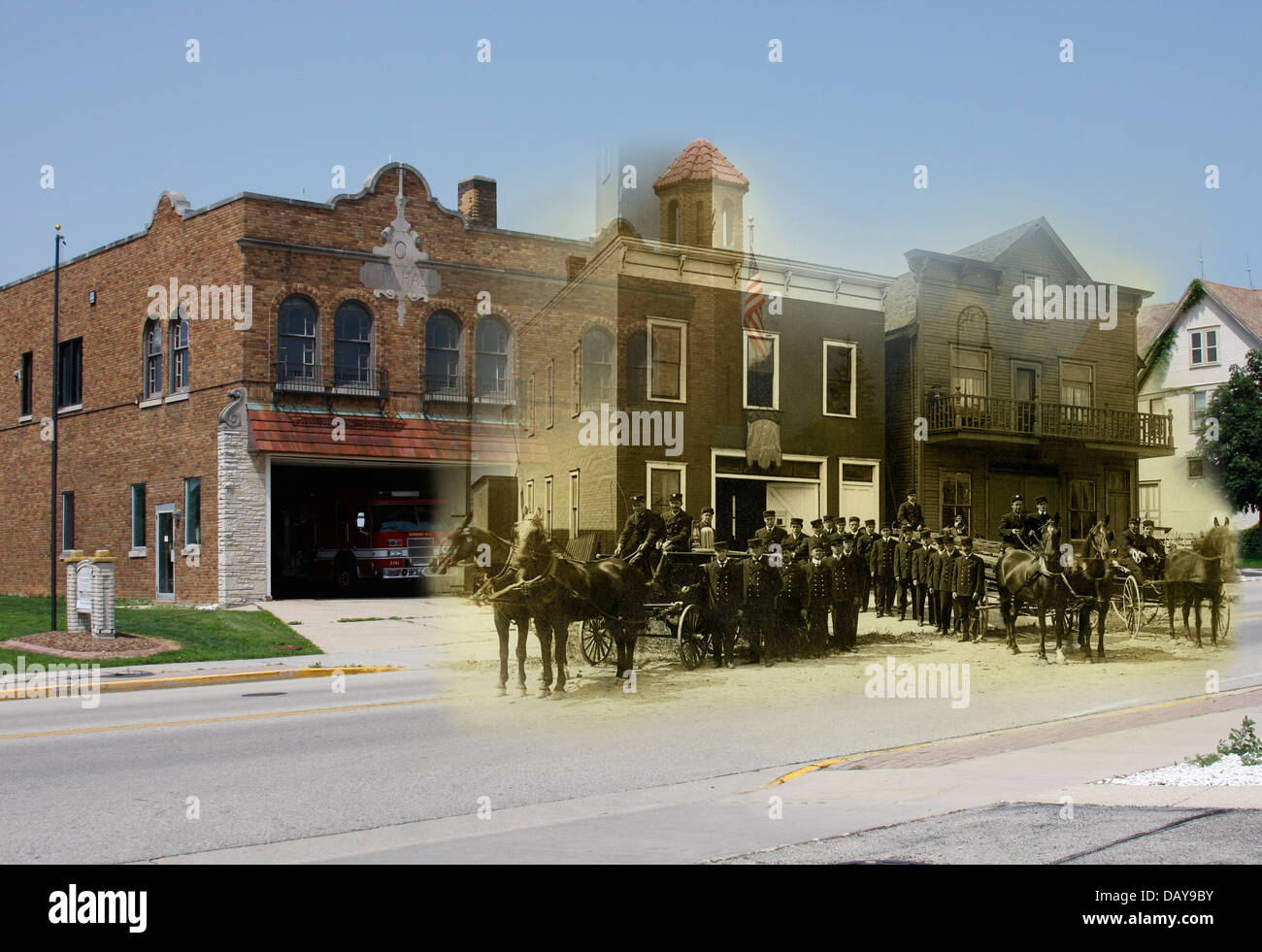 First Fire Station built in 1890 at present location of Fire Station #1 ...