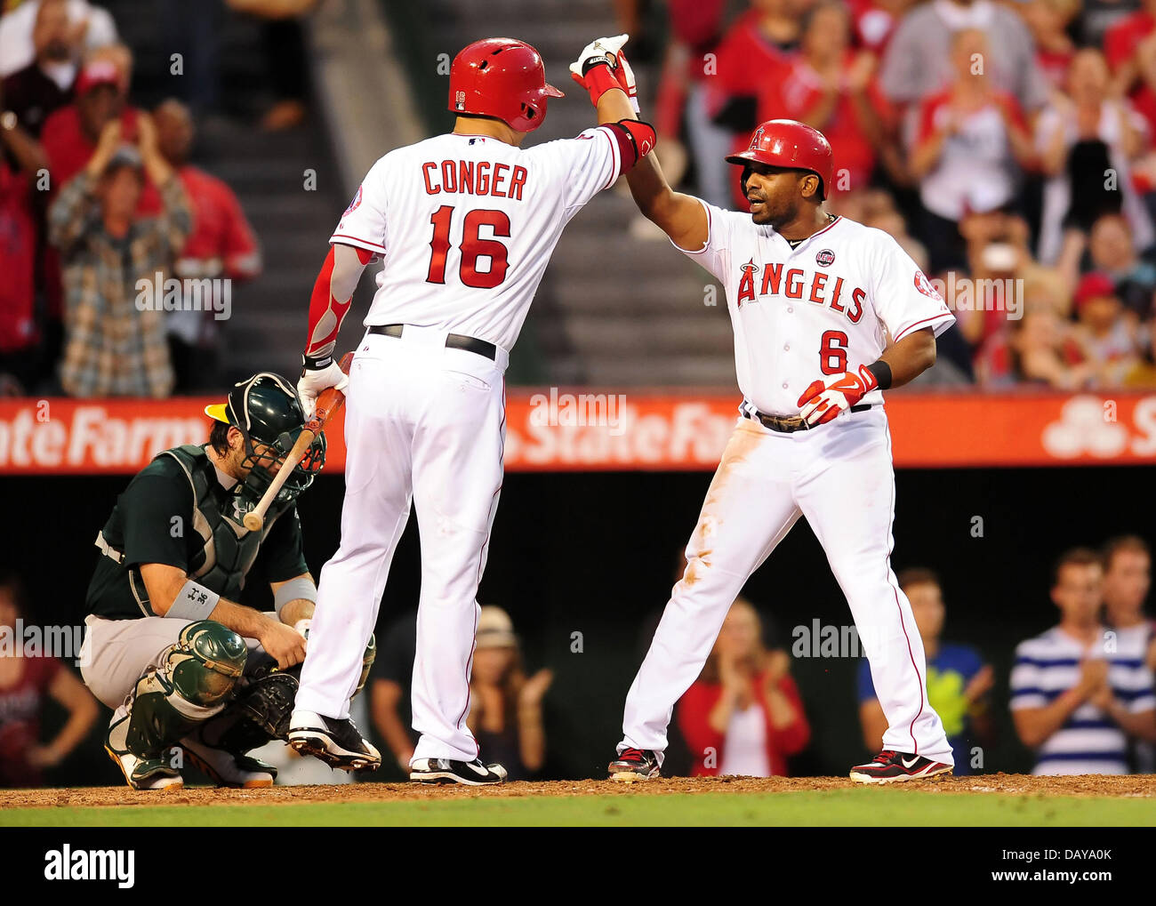 July 20, 2013 Anaheim, CA.Los Angeles Angels third baseman Alberto ...