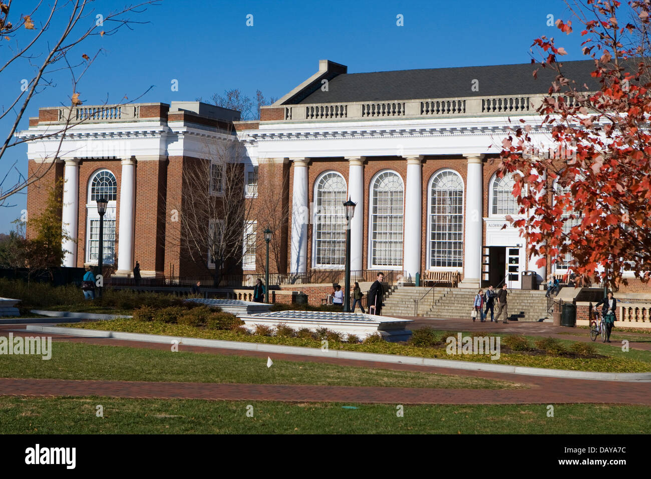 Alderman Library on The Grounds of the University of Virginia ...