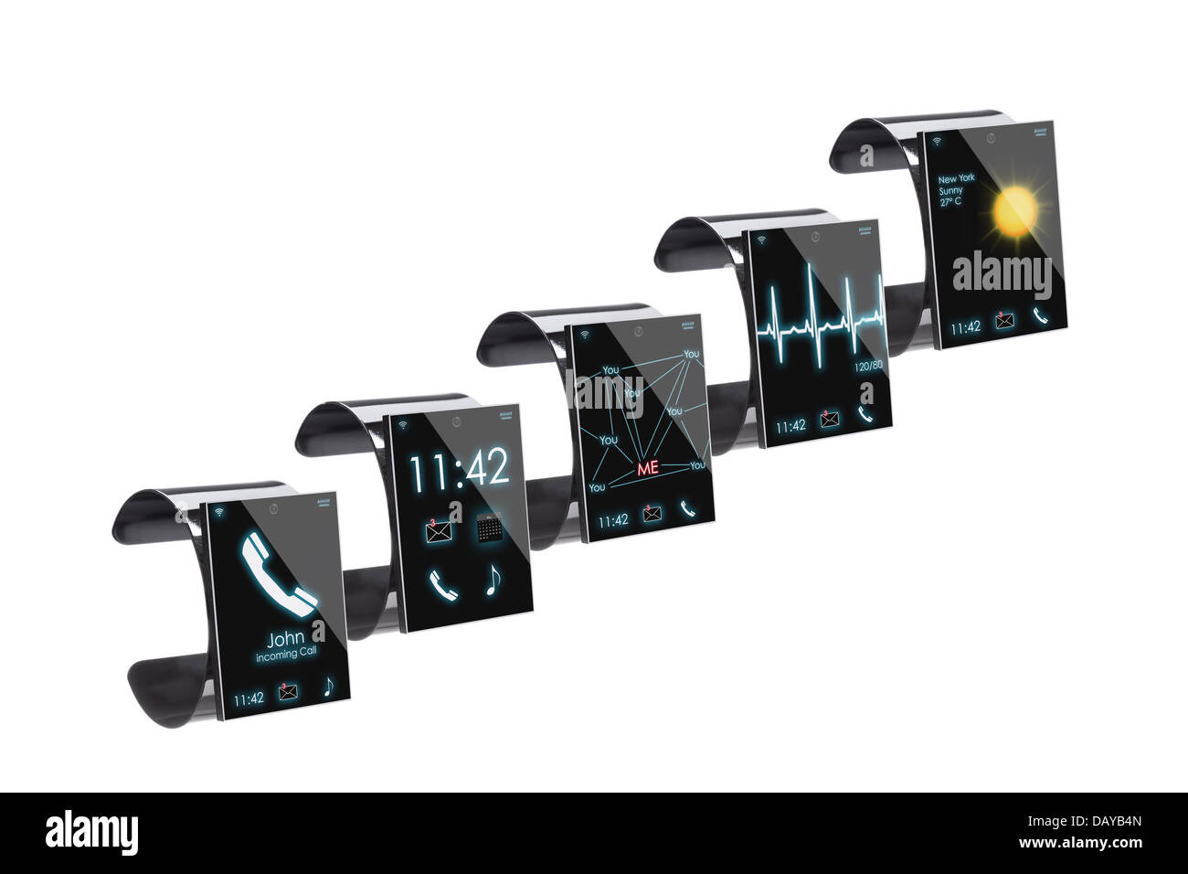 Collection of Internet Smart Watches -- All Texts, Icons, Computer ...