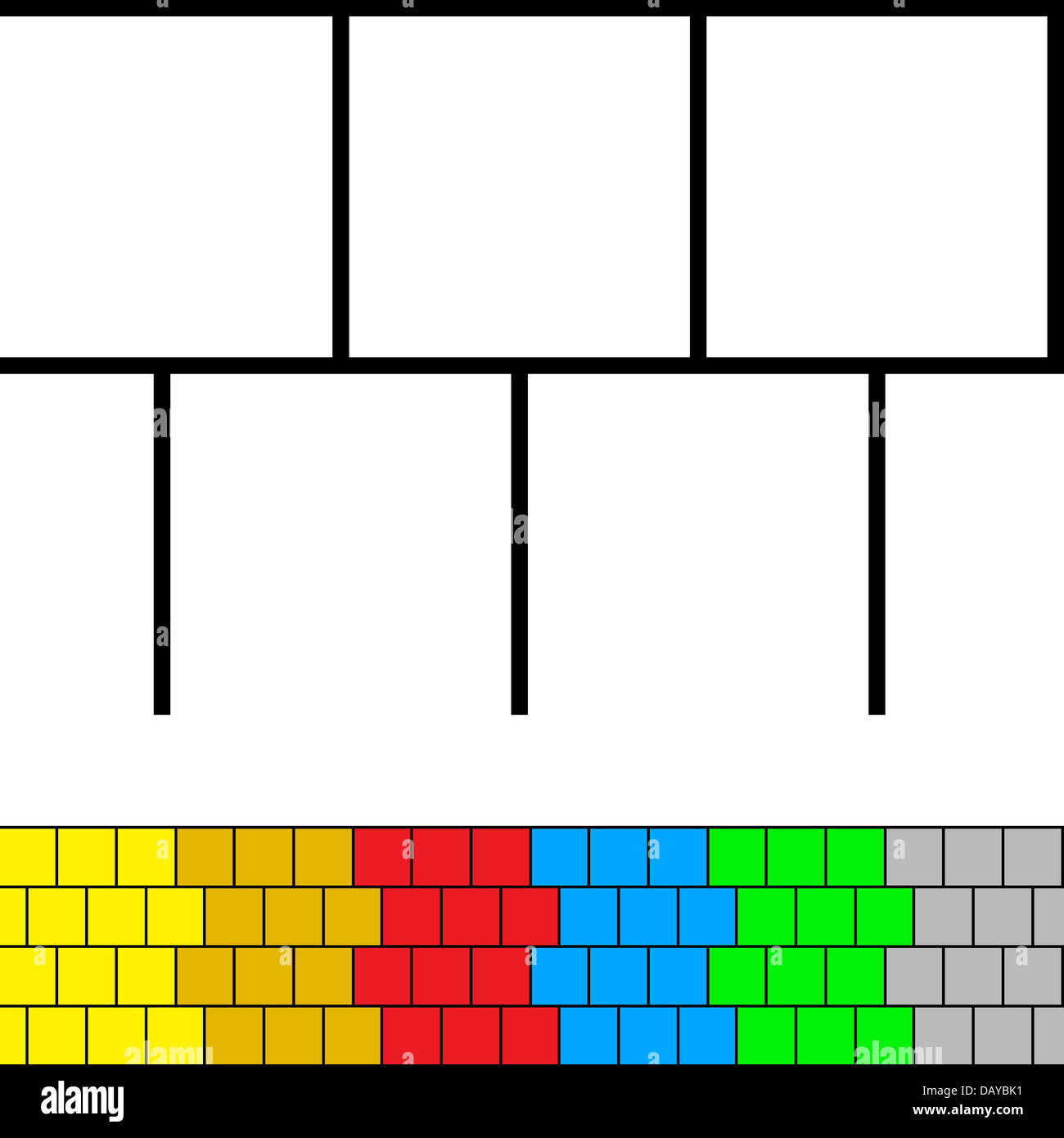 Wall color design templates. Illustration on white Stock Photo - Alamy