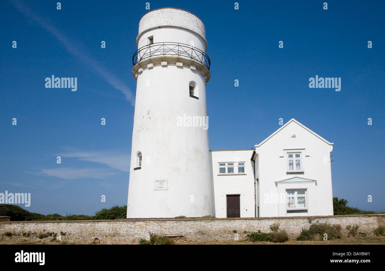 White historic lighthouse Hunstanton, Norfolk, England Stock Photo - Alamy