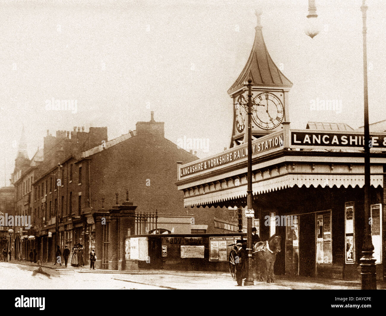 Bury Bolton Street Railway Station early 1900s Stock Photo - Alamy