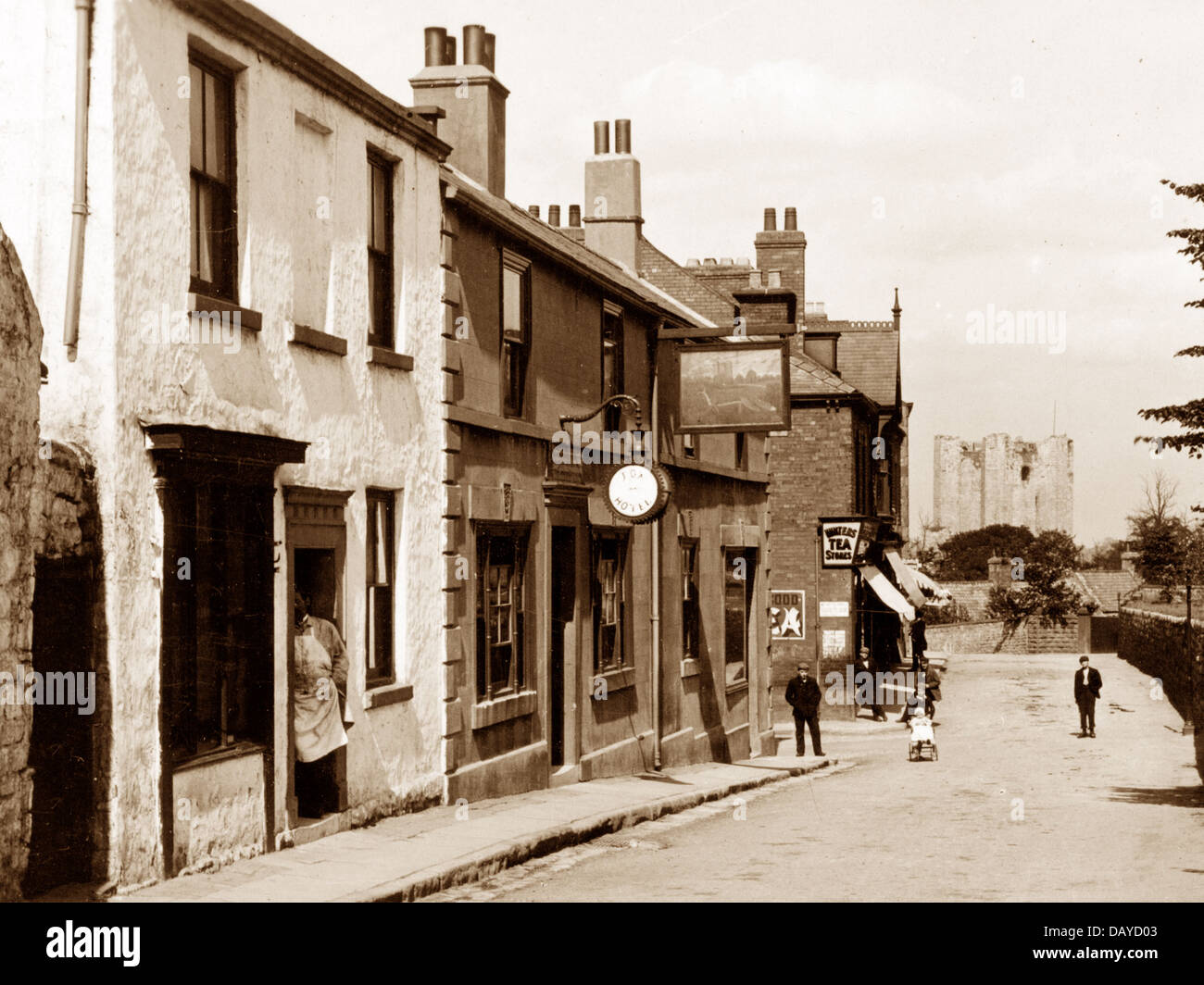 Conisbrough Church Street early 1900s Stock Photo - Alamy