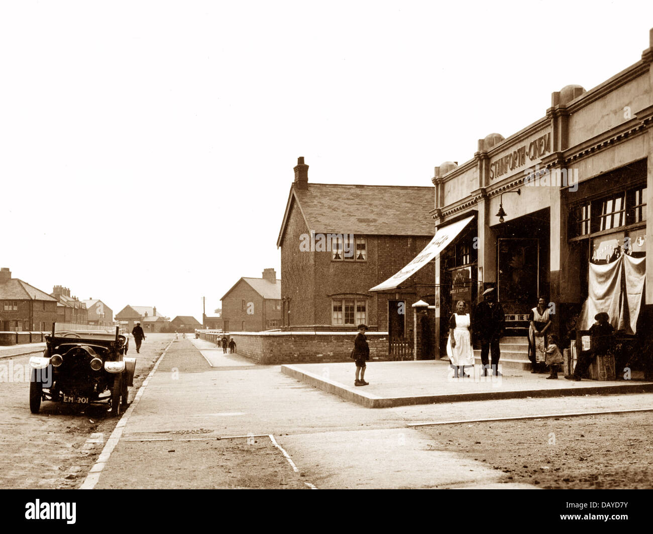Stainforth Emerson Street Cinema probably 1920s Stock Photo - Alamy