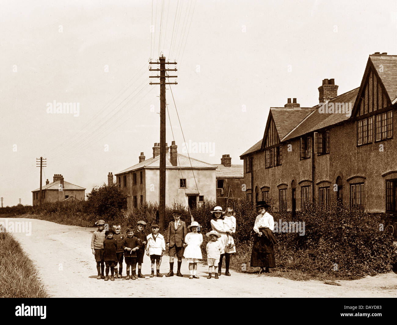 Stainforth New Village early 1900s Stock Photo - Alamy