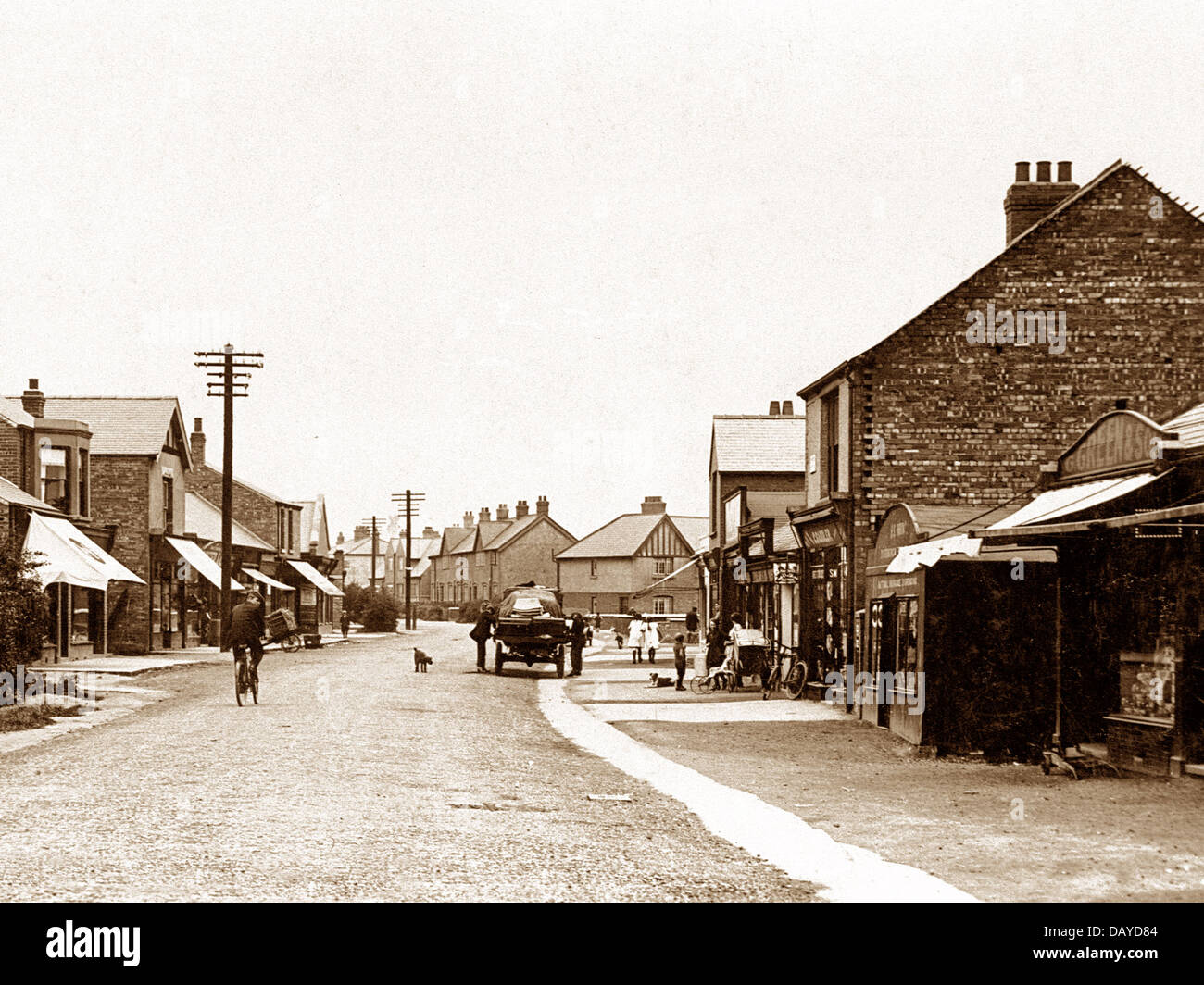 Stainforth Station Road early 1900s Stock Photo - Alamy