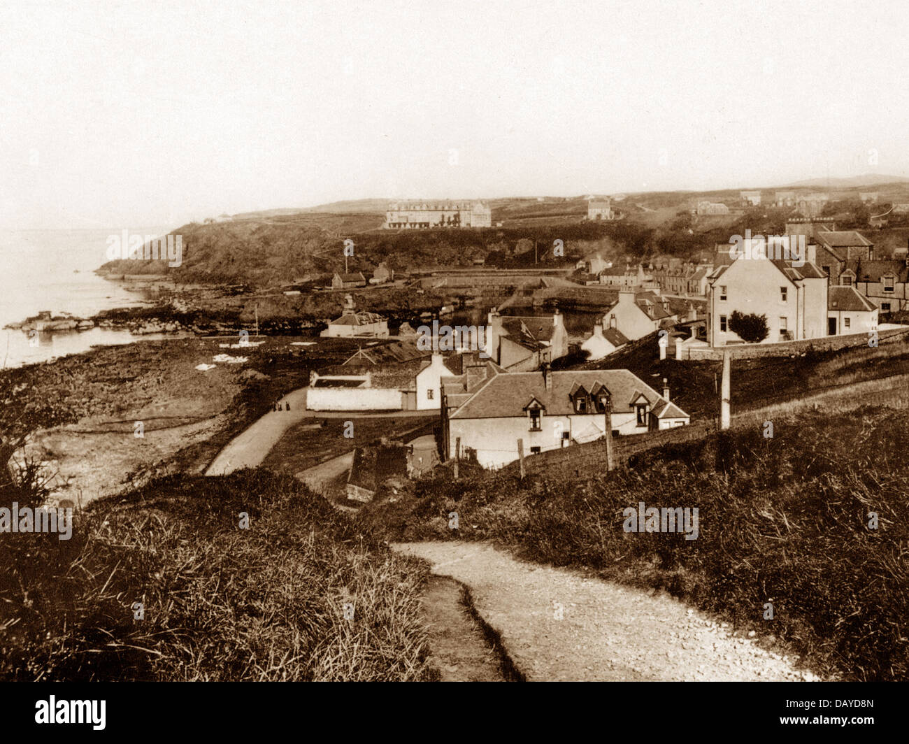 Portpatrick early 1900s Stock Photo - Alamy