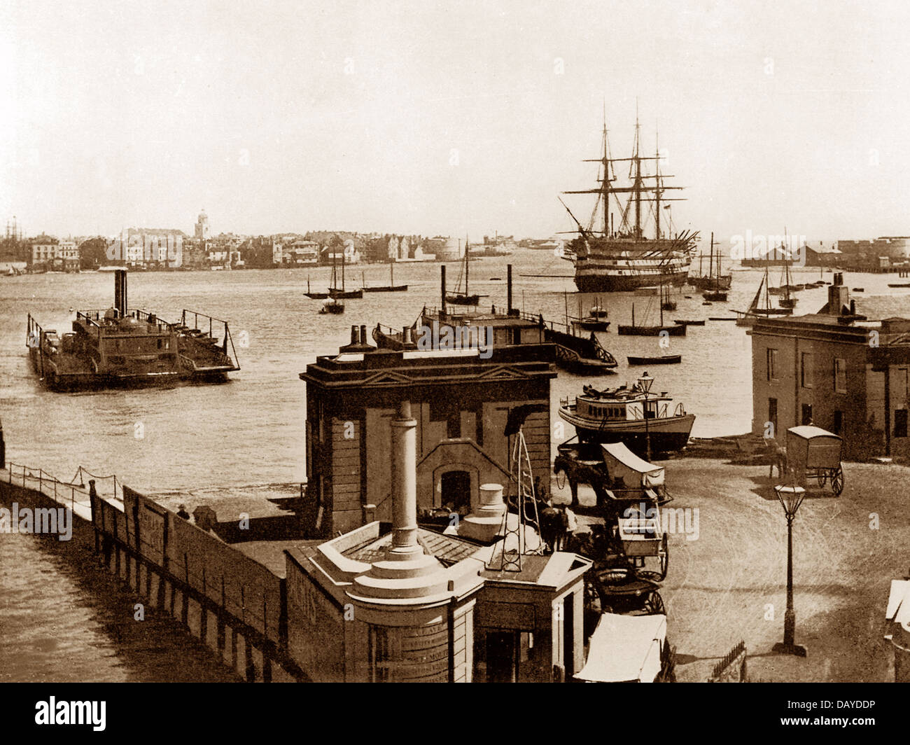 Portsmouth harbour 1900s hi-res stock photography and images - Alamy