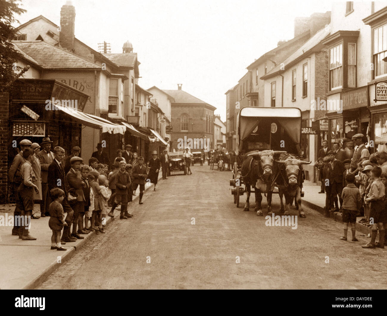 Presteigne High Street early 1900s Stock Photo - Alamy