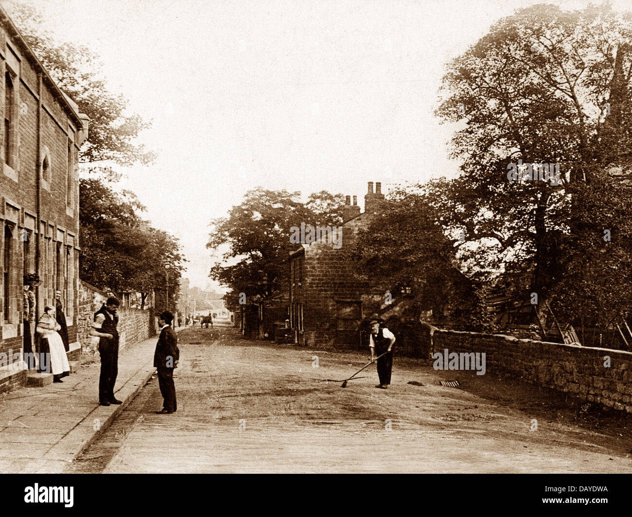 Mexborough Church Street early 1900s Stock Photo - Alamy