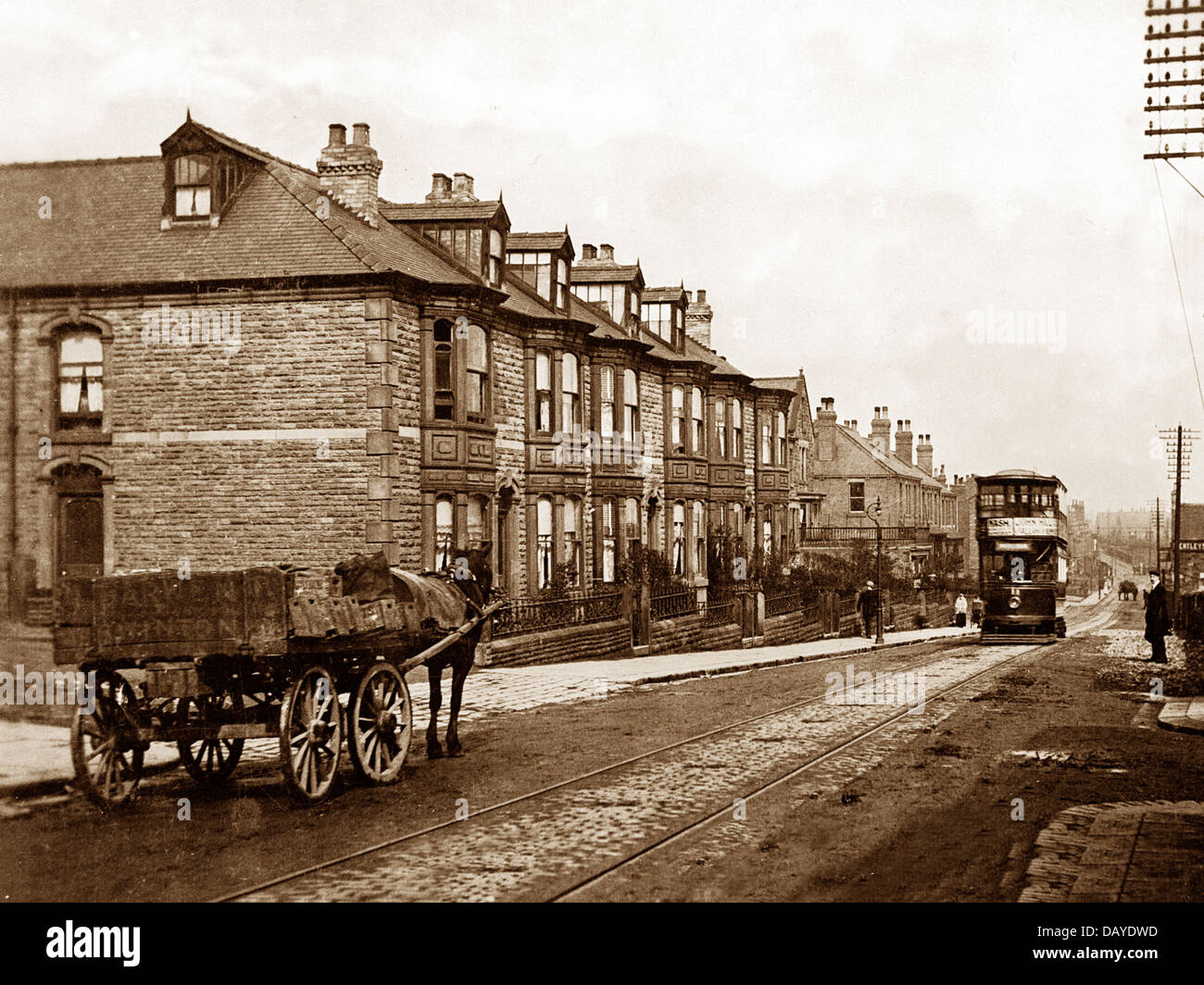 Mexborough Doncaster Road early 1900s Stock Photo - Alamy