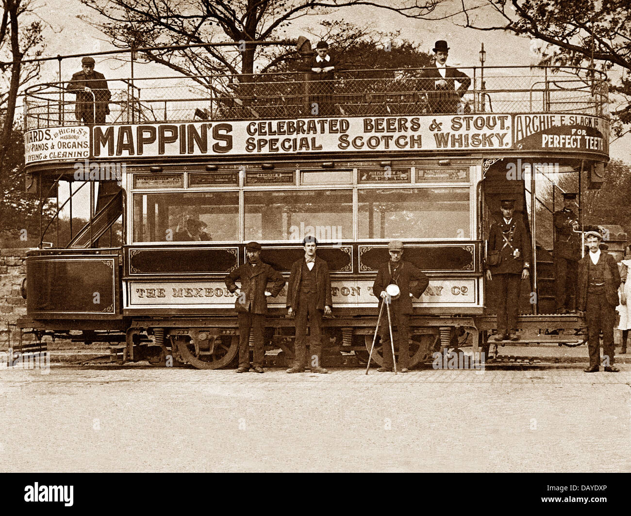 Mexborough Tram early 1900s Stock Photo - Alamy