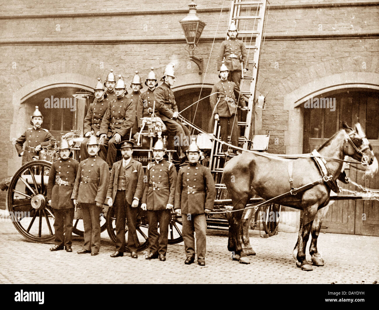 Victorian firemen hi-res stock photography and images - Alamy