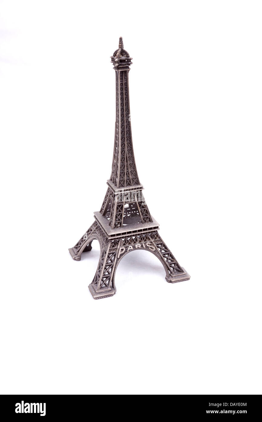 Eiffel Tower isolated on white background Stock Photo - Alamy