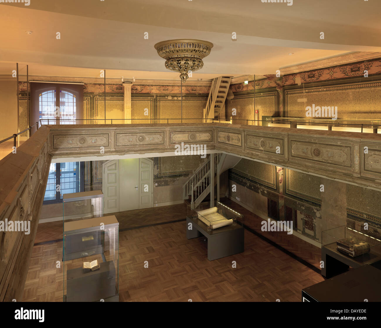 Hall in the Old Synagogue in Erfurt, Thuringia, Germany Stock Photo - Alamy