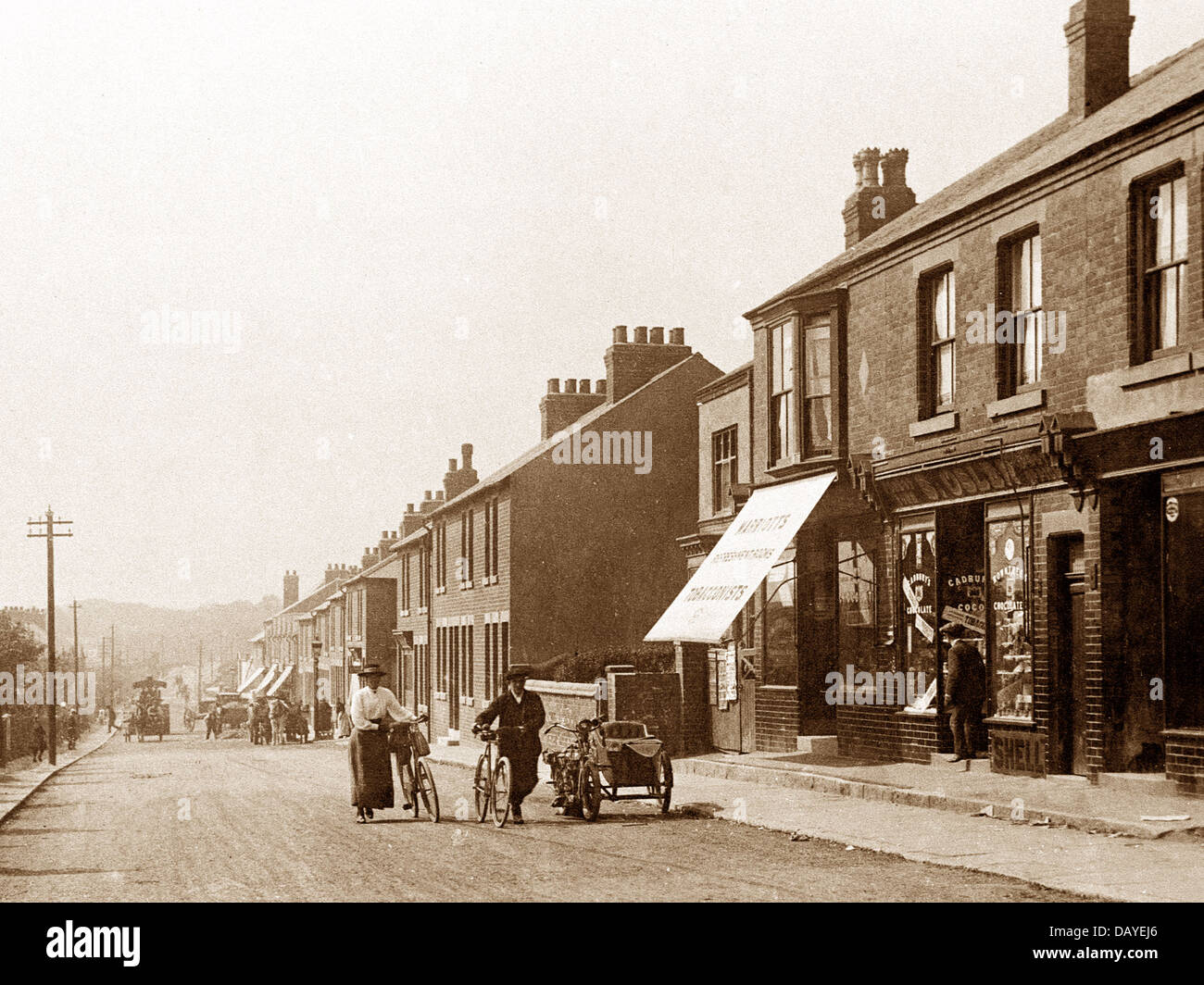 Forest Town Clipstone Road early 1900s Stock Photo - Alamy