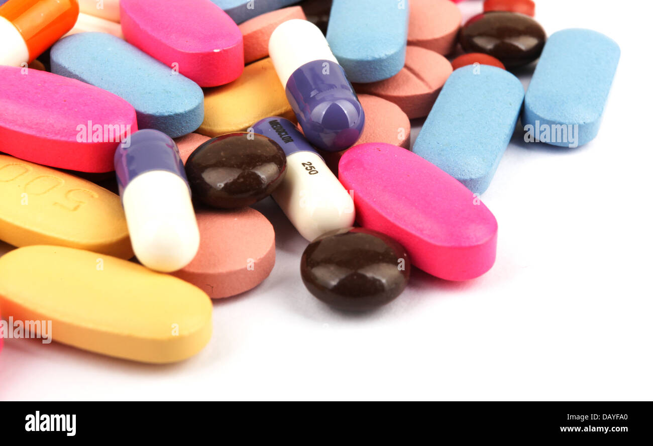 Pills and tablets Stock Photo - Alamy