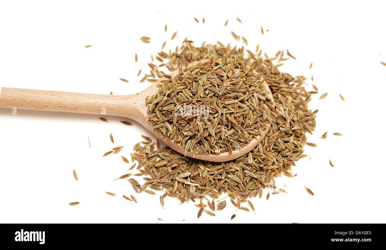 seeds of cumin isolated on white background Stock Photo - Alamy
