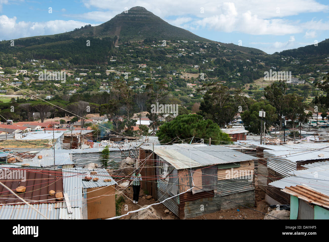 Slums in Imizamo Yethu township, Hout Bay, Cape Town, South Africa ...