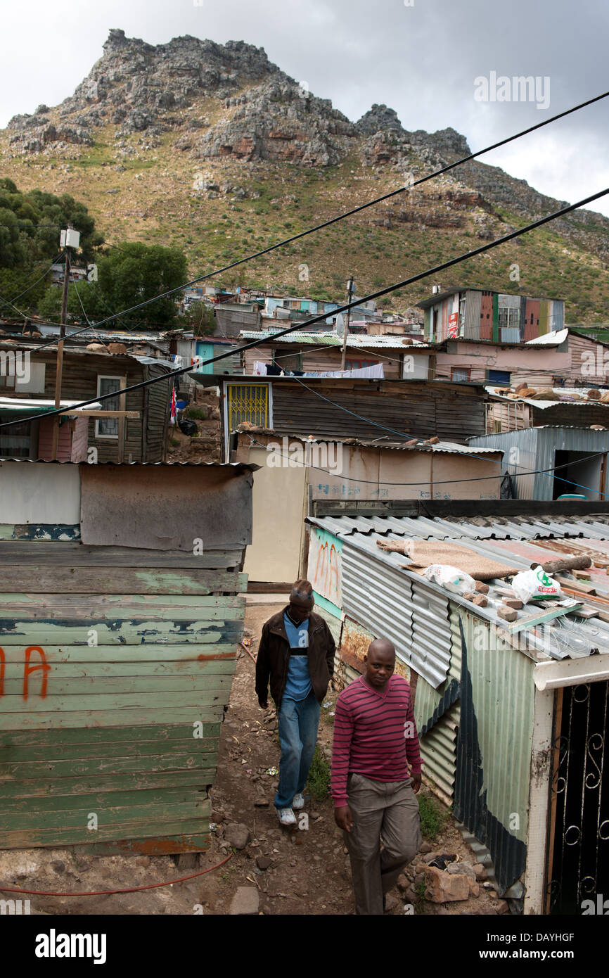 Slums in Imizamo Yethu township, Hout Bay, Cape Town, South Africa ...