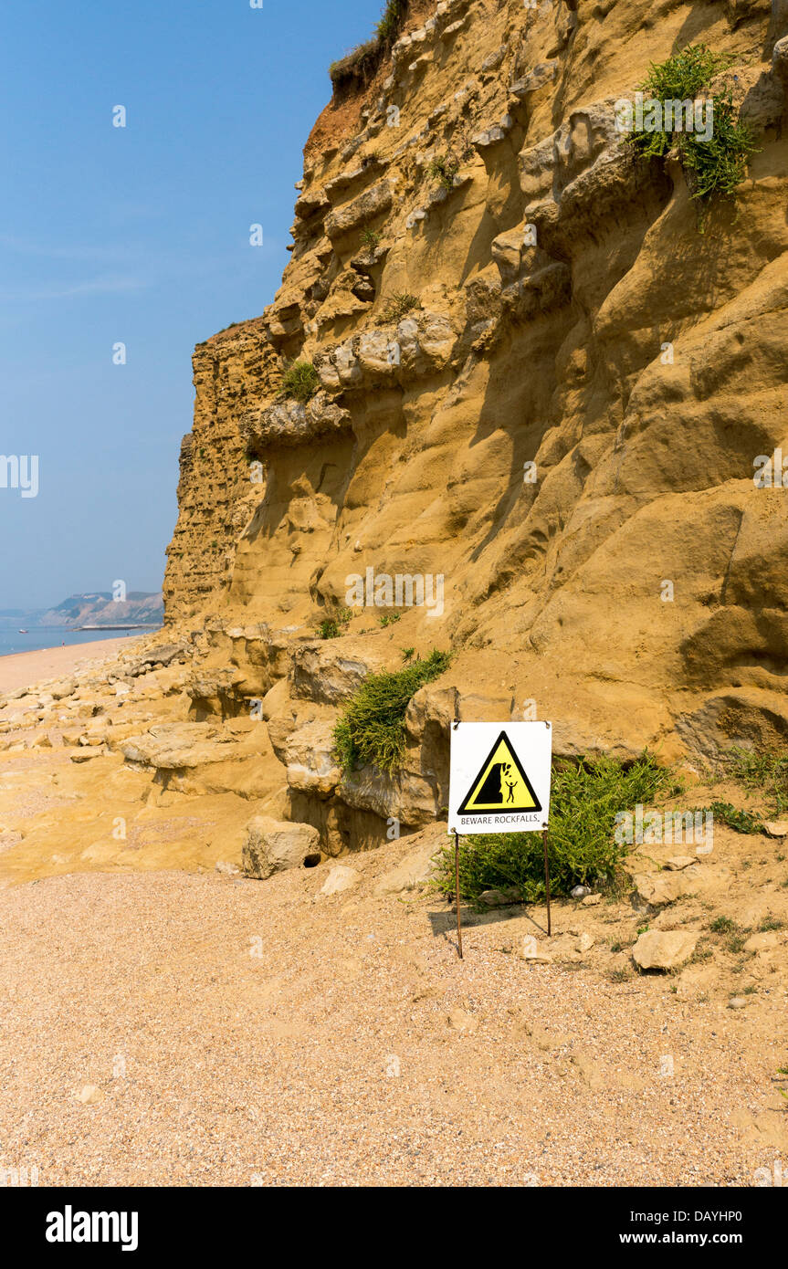 Danger rockfalls sign hi-res stock photography and images - Alamy