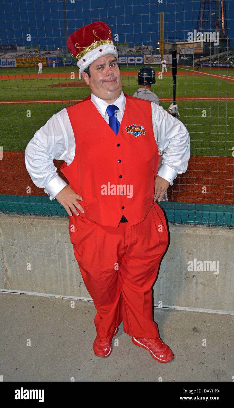 King Henry the Brooklyn Cyclones baseball clown photographed at MCU ...
