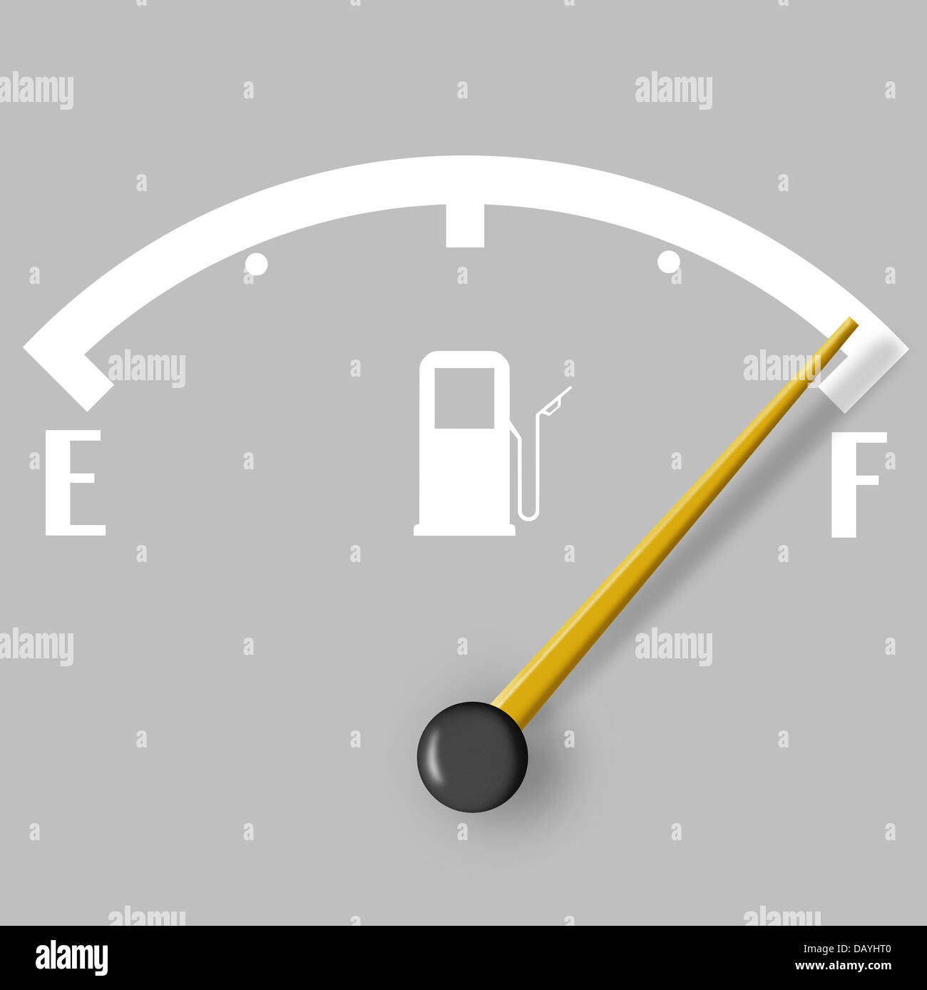 Full fuel sign isolated on grey background Stock Photo - Alamy