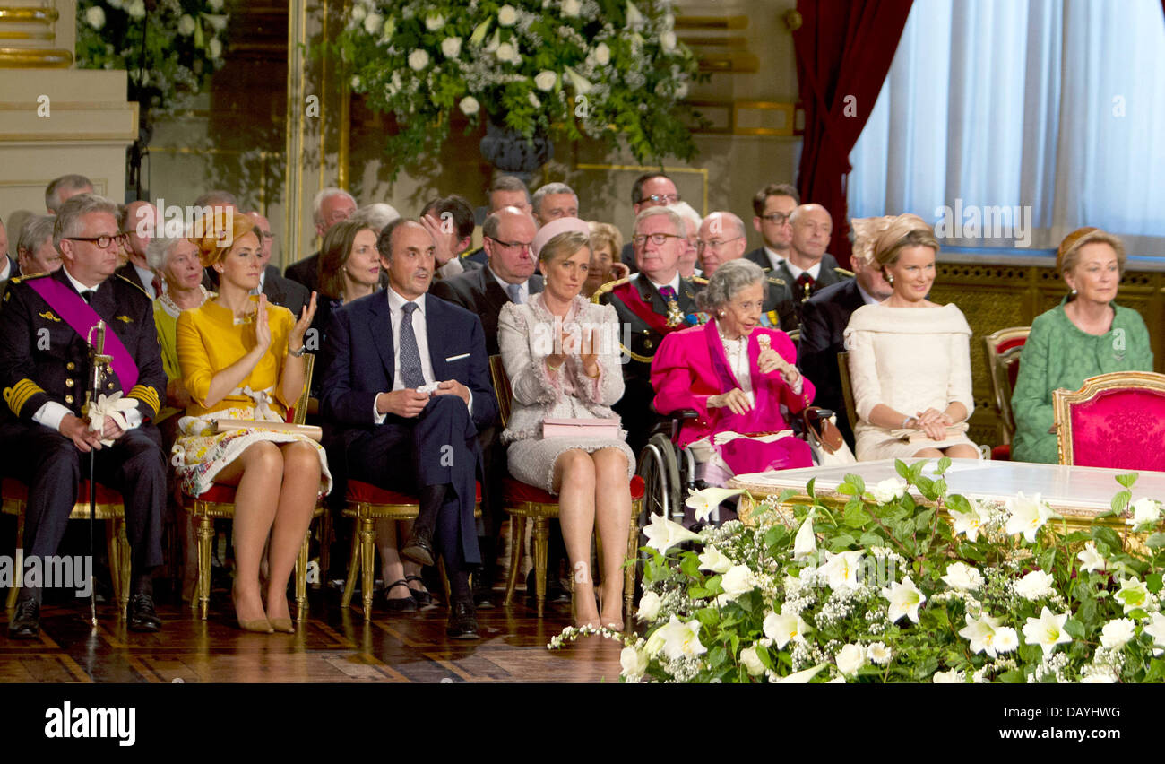 Queen paola queen fabiola belgium hi-res stock photography and images ...