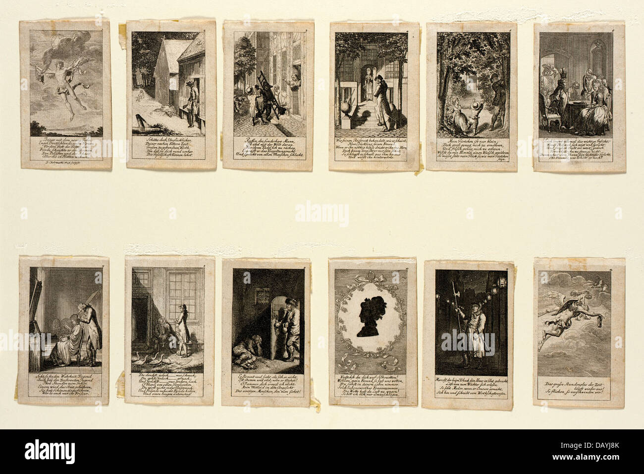 This set of illustrations, consisting of multiple pieces, depicts ...