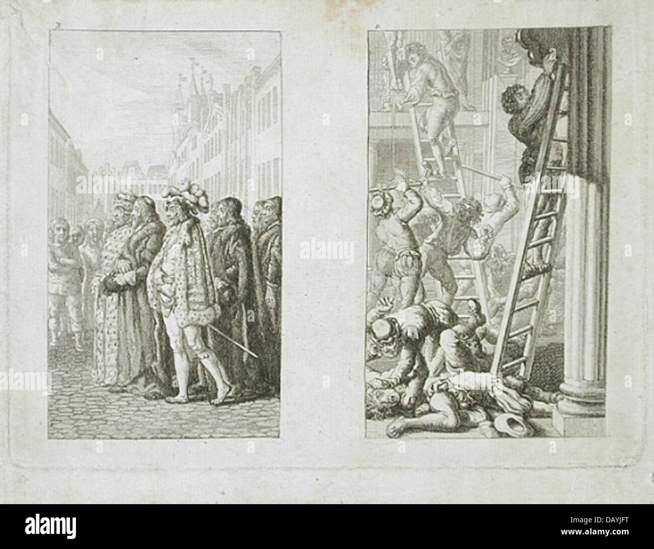 This illustration, part of a series depicting the history of Prussian ...