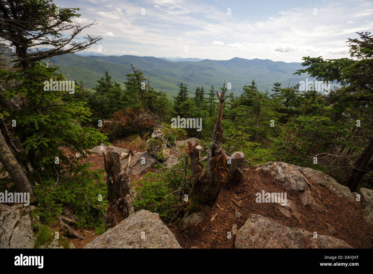 Scenic view from the summit of Mount Tecumseh during the summer months ...