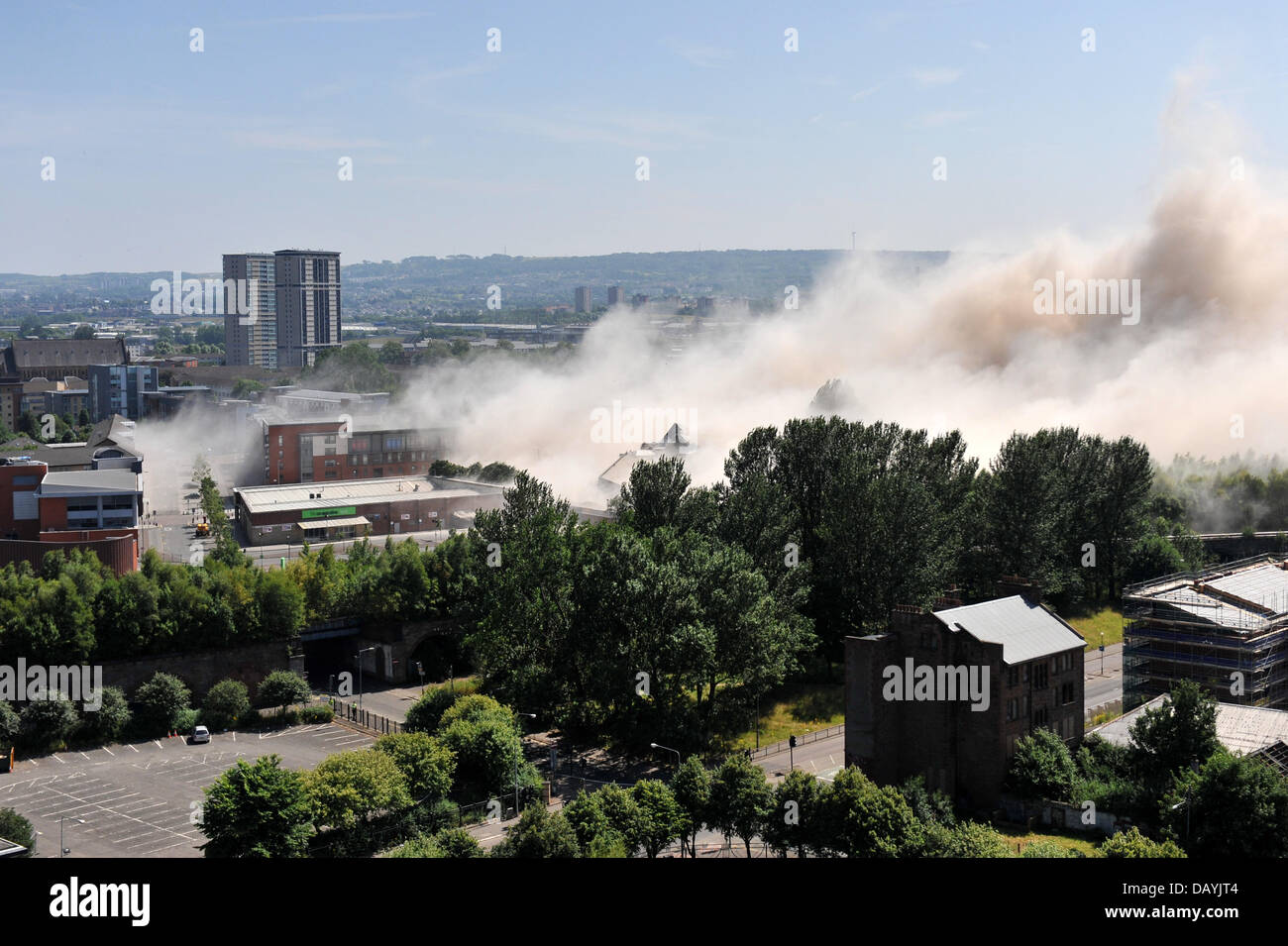 Glasgow, UK. 21st July, 2013. 170 and 200 Sandiefield Road, Gorbals ...