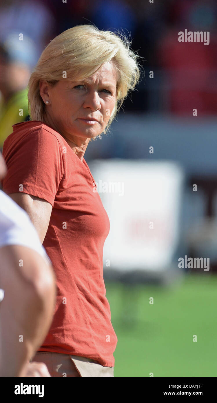 German coach Silvia Neid before the UEFA Women's EURO 2013 quarter ...