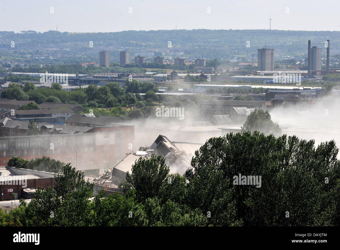 Glasgow, UK. 21st July, 2013. 170 and 200 Sandiefield Road, Gorbals ...