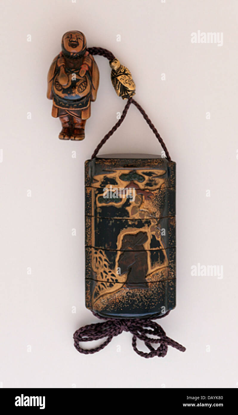 This set of Inro, Ojime, and Netsuke from Japan consists of traditional ...