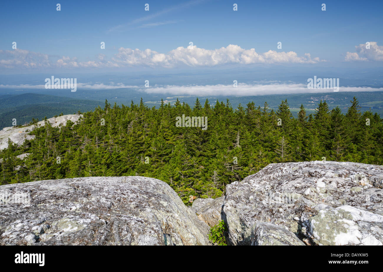 Scenic view from the summit of Black Mountain in Benton, New Hampshire ...