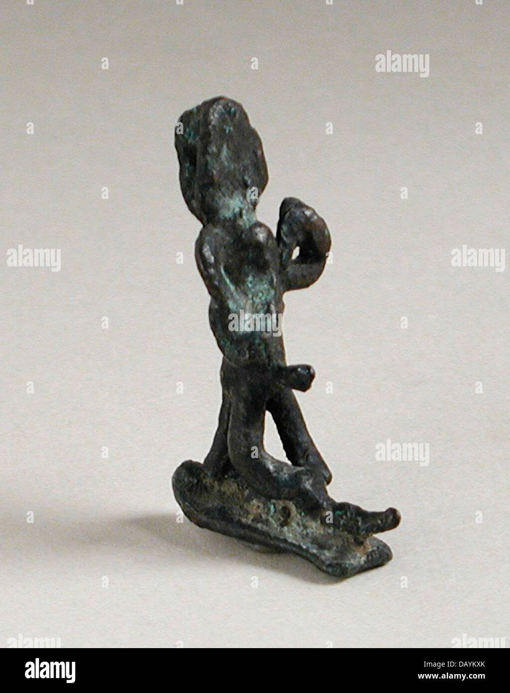 The Ithyphallic Horus figurine depicts the god Horus standing on a ...