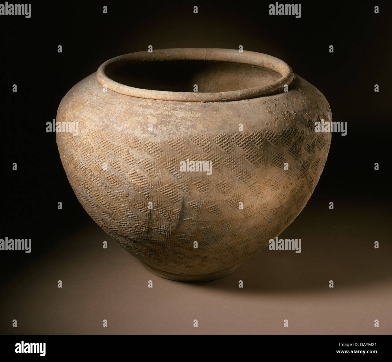 This jar, a classic example of Chinese Guan ware, features a ...