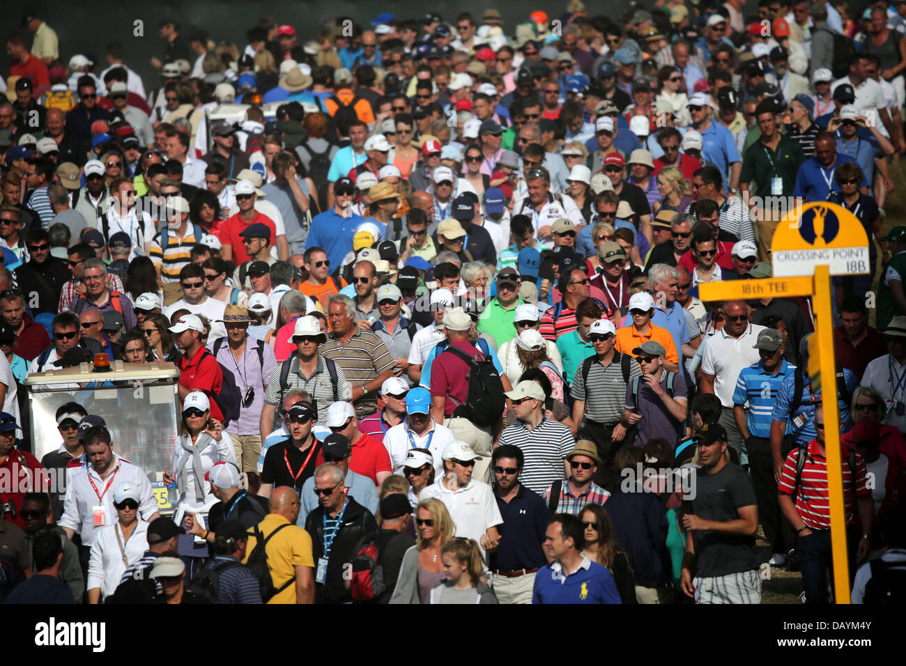 Gullane, East Lothian, Scotland. 20th , 2013. Fans Golf : Spectators on ...