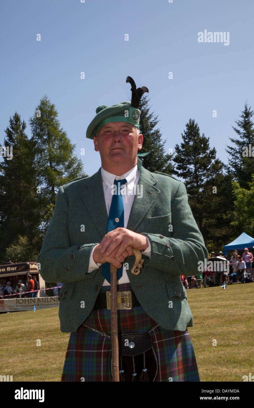 Scottish Scottish clan Chieftain in Tomintoul, Scotland, UK. July, 2013 ...