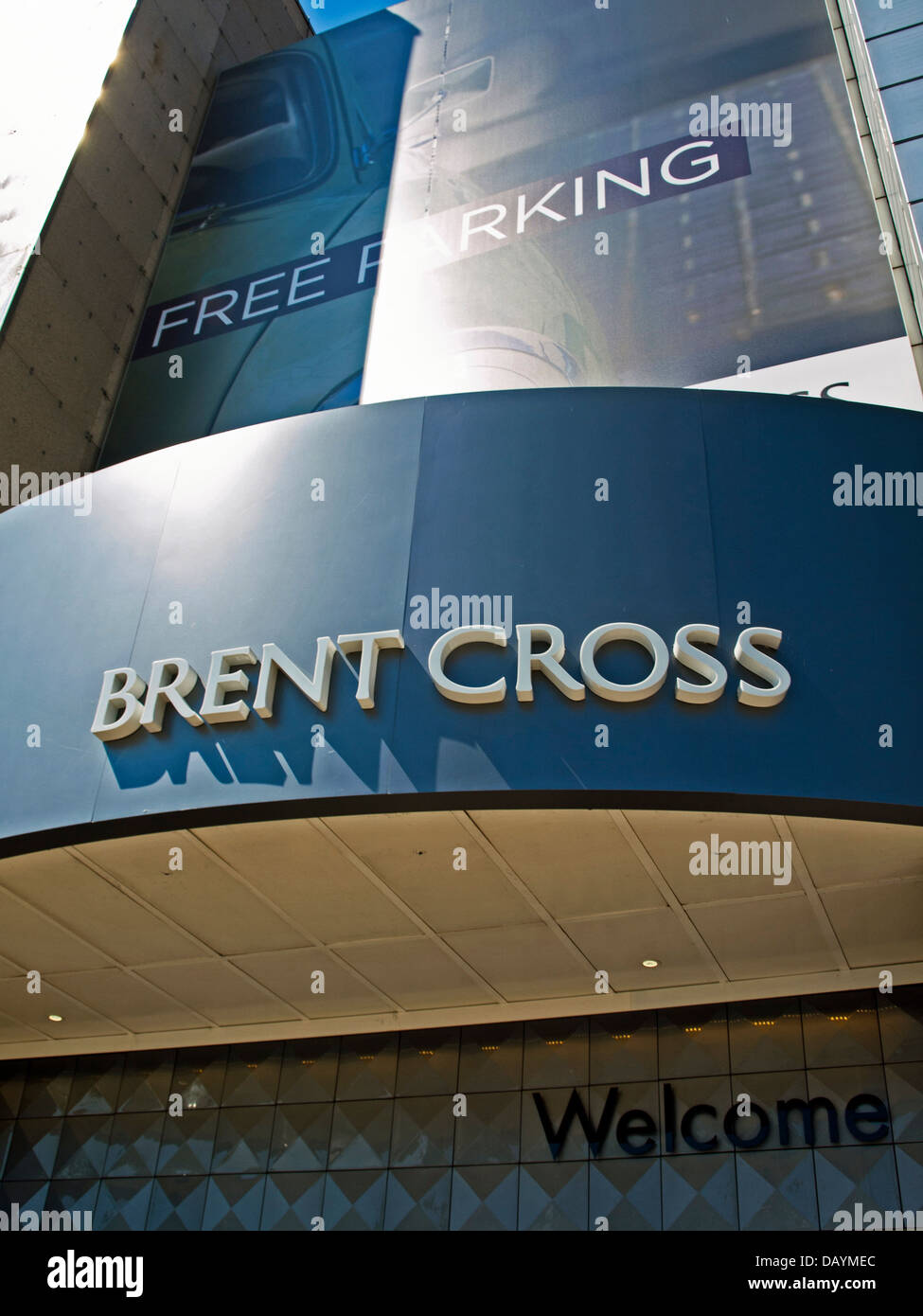 Exterior of Brent Cross Shopping Centre, London Borough of Barnet ...